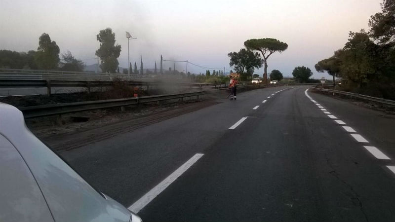 Via Pontina aperta verso Roma e Latina traffico 22 luglio 2016 ...